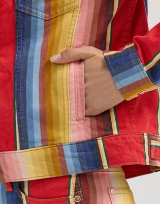 Wrangler x Lainey Wilson Rodeo Ben Stripe Trucker Jacket | Collections | Wrangler®